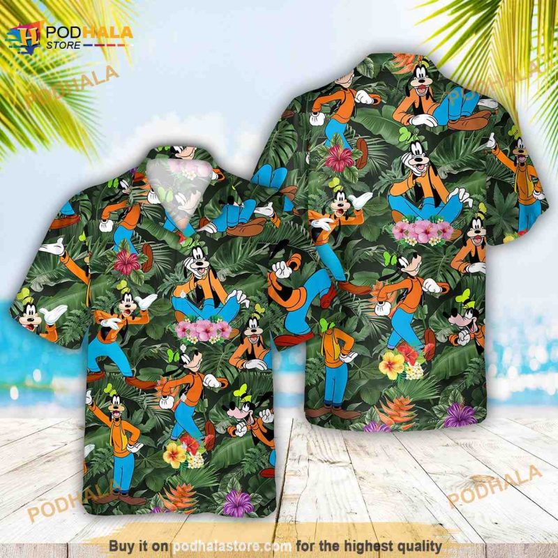Happy Goofy Disney Palm Tree Goofy Beach Shirt - Hot Sale 2025